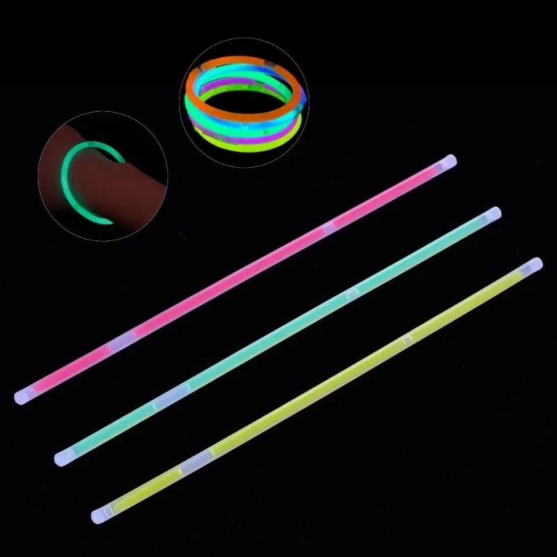 LED Glow Fluorescent Tube Light Sticks In Multi Colors For Bracelets ...
