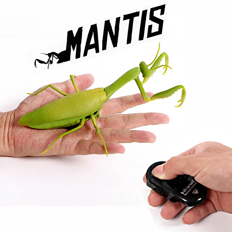 Realistic Mini Mantis RC Prank Toy With Infrared Remote Control For ...