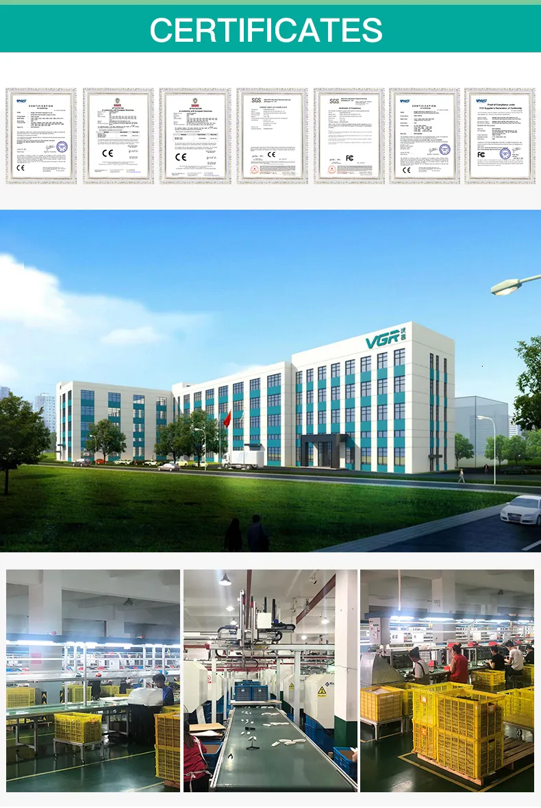 Hair Trimmer VGR Hair Clipper Rechargeable Cordless Hair Clipper ...