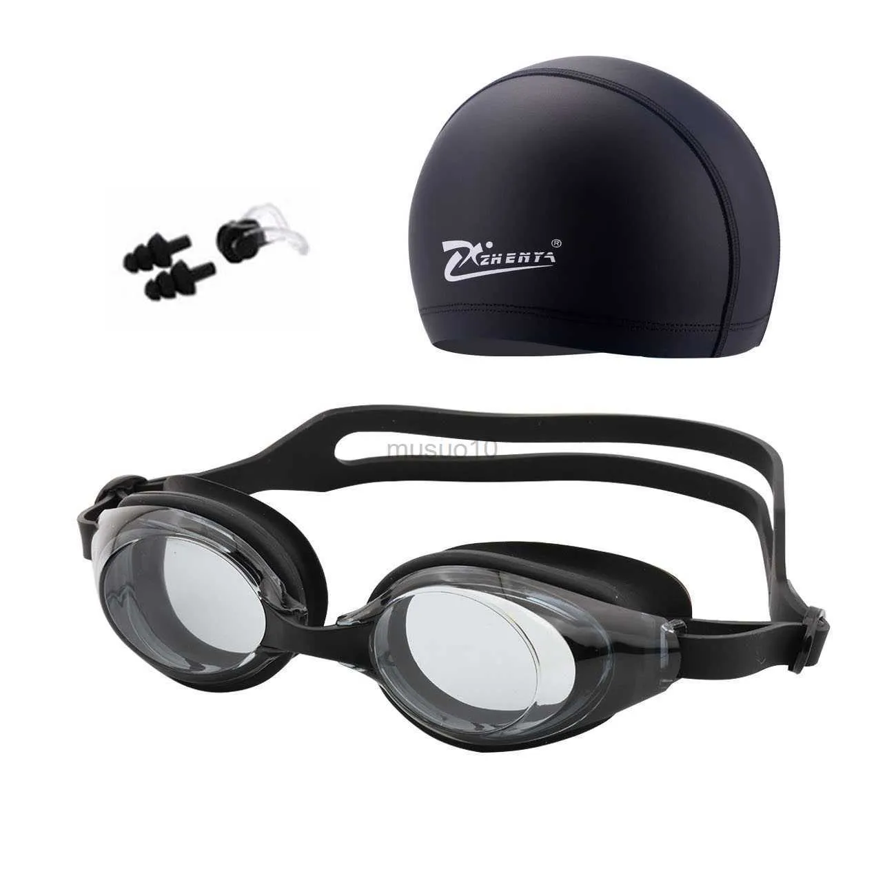 DHgate.com:Waterproof Anti-Fog Swim Goggles with Earplugs for Adults ...
