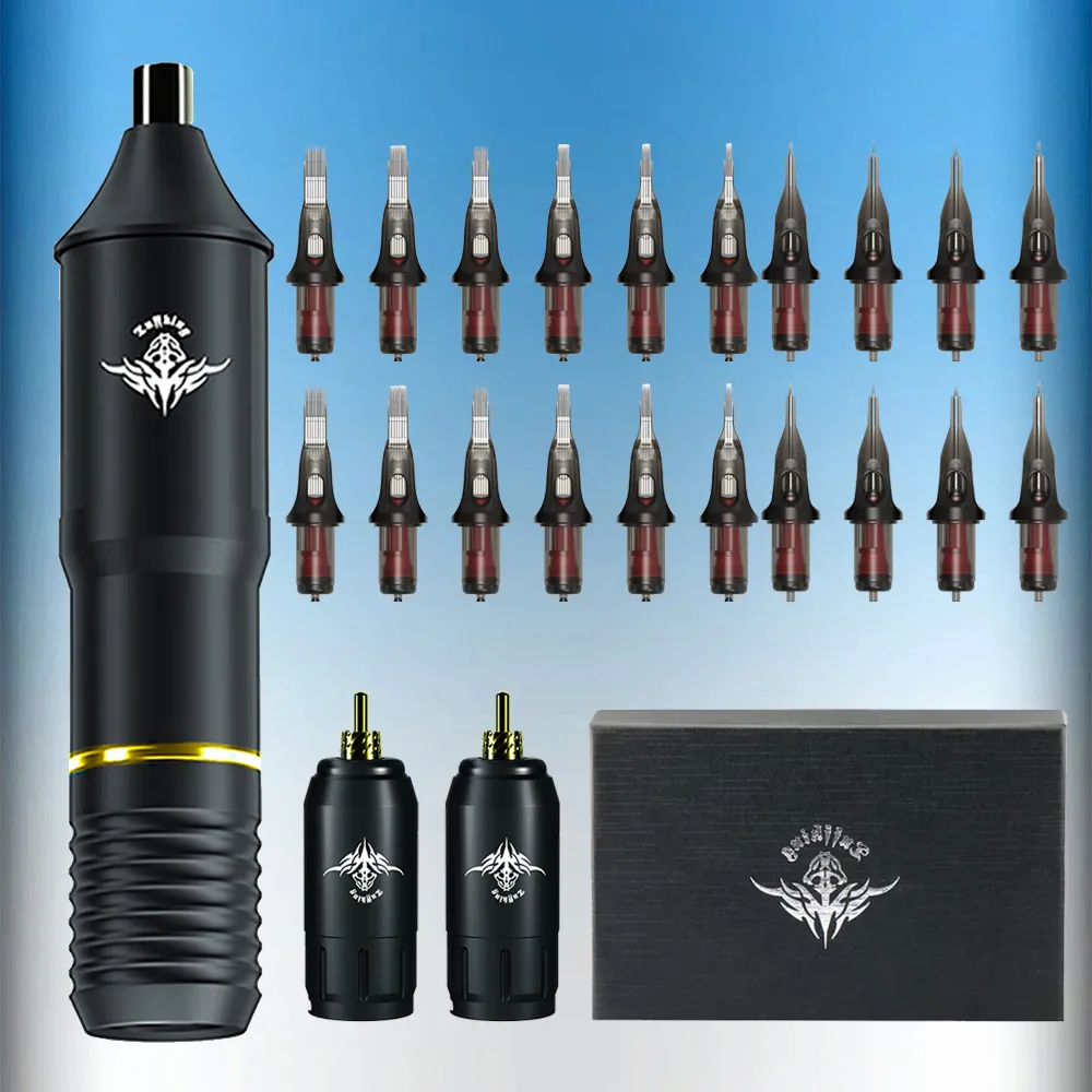 DHgate.com:Wireless Rotary Tattoo Machine Kit with Cartridges, Needles ...