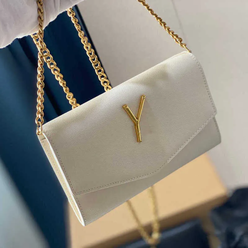 Designer Y Letter Chian Envelope Tabby Bag For Women Leather Luxury ...