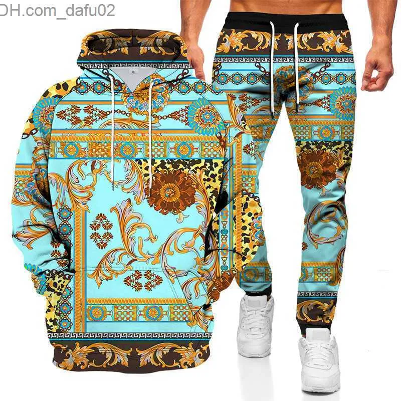 DHgate.com:Men's Tracksuits Men's Tracksuits D Print Vintage Pattern ...