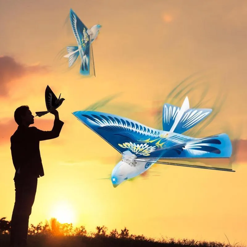 RC Flying Bird Drone - Electric Remote Control Bird Toy, Mini ...