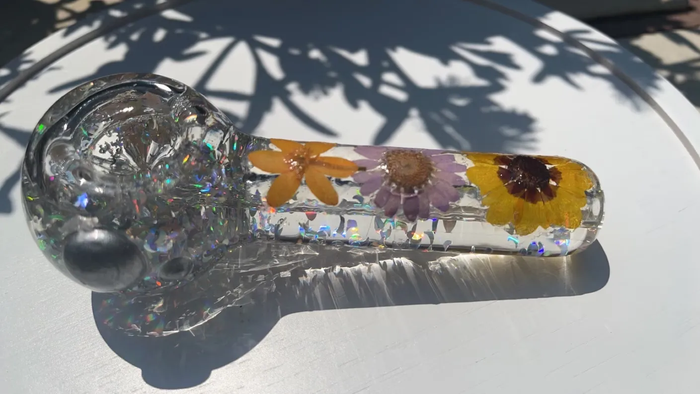 Wholesale Vintage Cheech Flower Glycerin Glass Pipe Factory Made Water ...