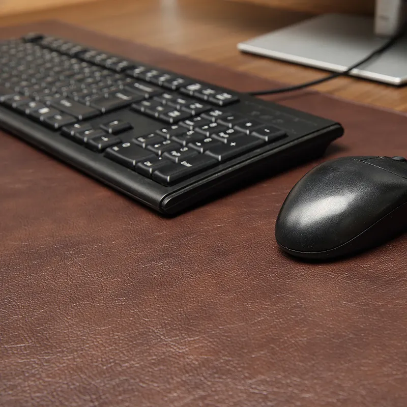 Waterproof Genuine Leather Office Ikea Desk Pad Pad With Non Slip ...