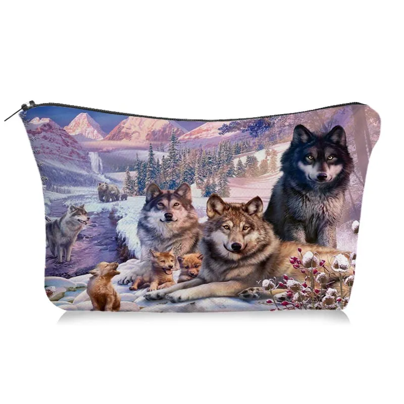 DHgate.com:Wolf Pencil Case for Girls, Stationery Storage Bag, Travel ...