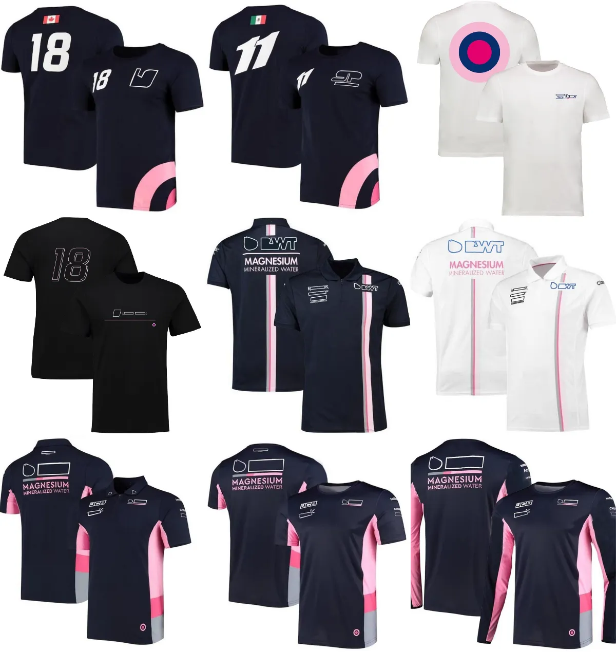 DHgate.com:Formula 1 Racing T-shirt, Black and Pink Polo Shirt, Summer ...