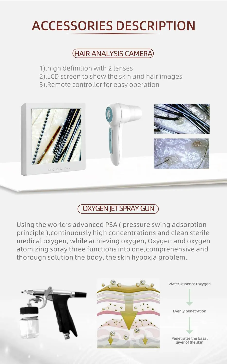650nm Diode Laser Hair Regrowth Machine with Hair Analyzer for ...