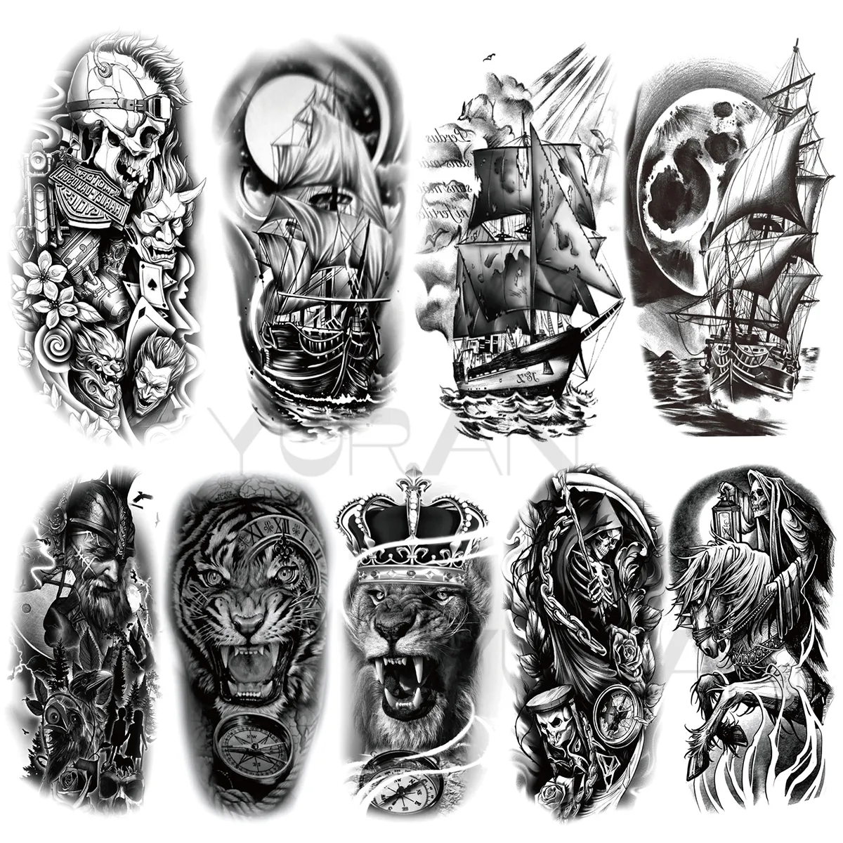 Piratenschiff Tattoo Design Piratenschip In Tattoo Stijl In Turbulente