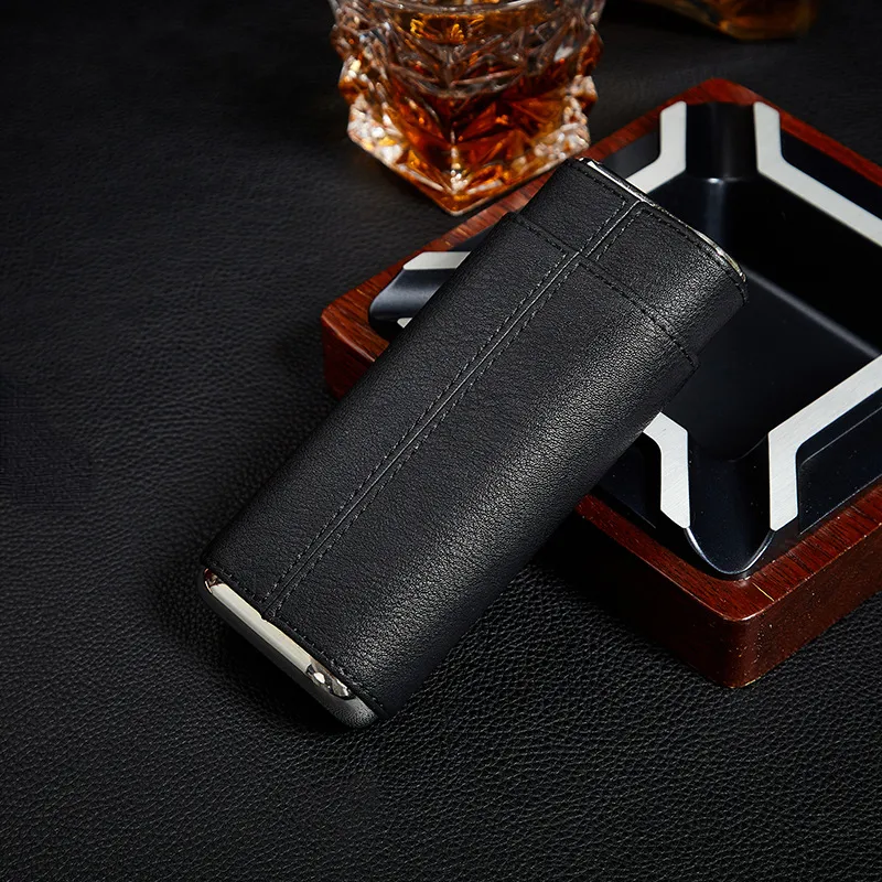 DHgate.com:3-Piece Cigar Portable Holster with Clipper, Cigar Case ...