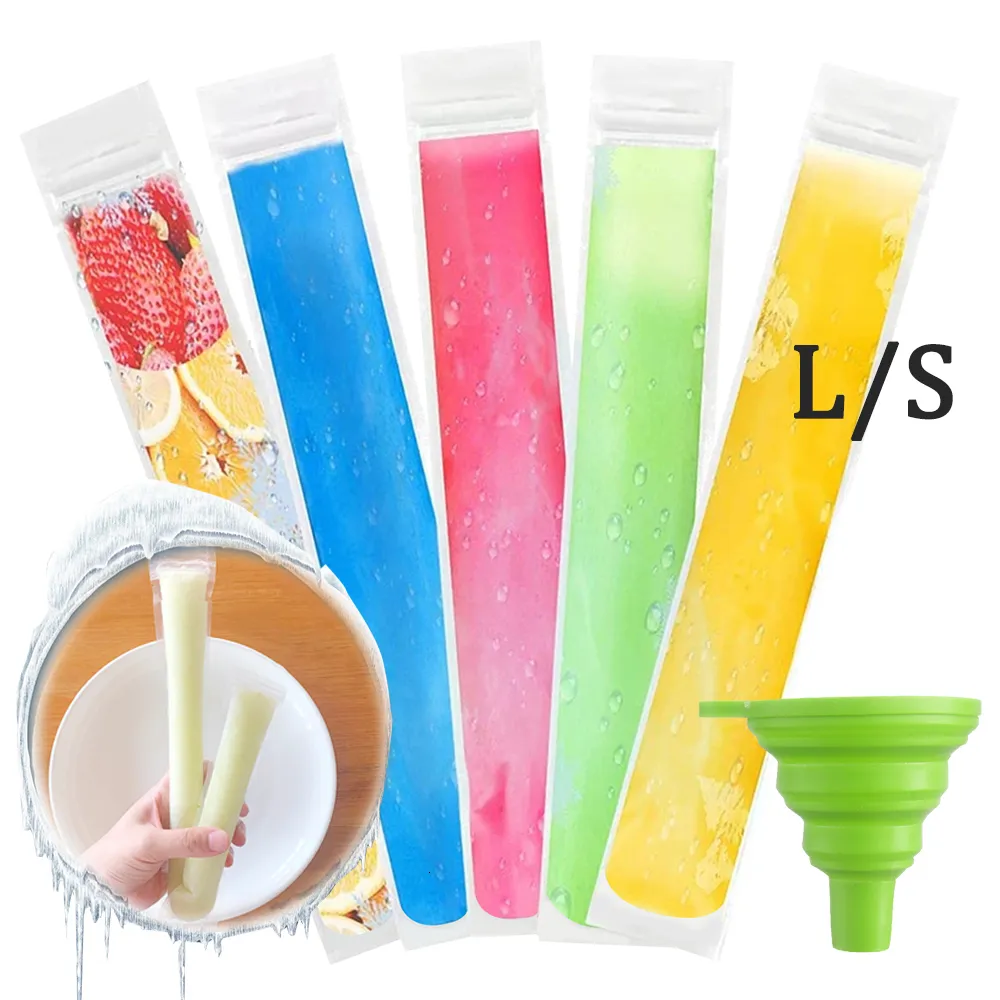 DHgate.com:Popsicle Molds Bags with Funnel - 200 Pcs Ice Cream Pouches ...