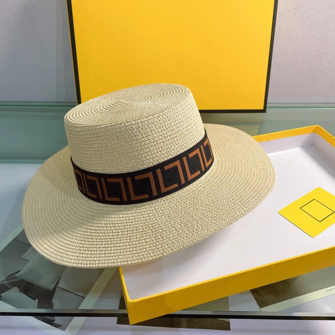 Luxury Designer Straw Straw Bucket Hat Womens With Wide Brim And Grass ...