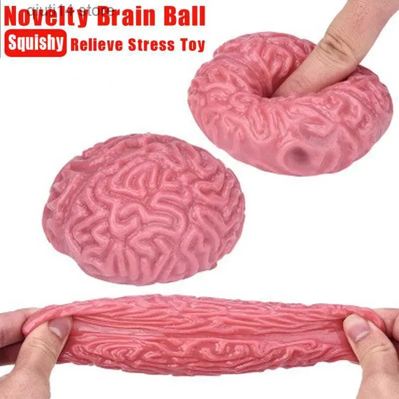DHgate.com:Squishy Brain Antistress Relief Hand Fidget Toy Soft TPR ...