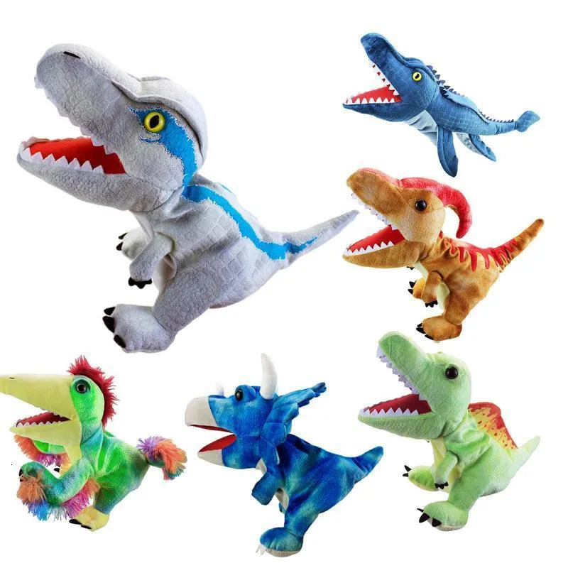Dinosaur Hand Puppets - Realistic Raptor & T-Rex Puppets for Kids ...