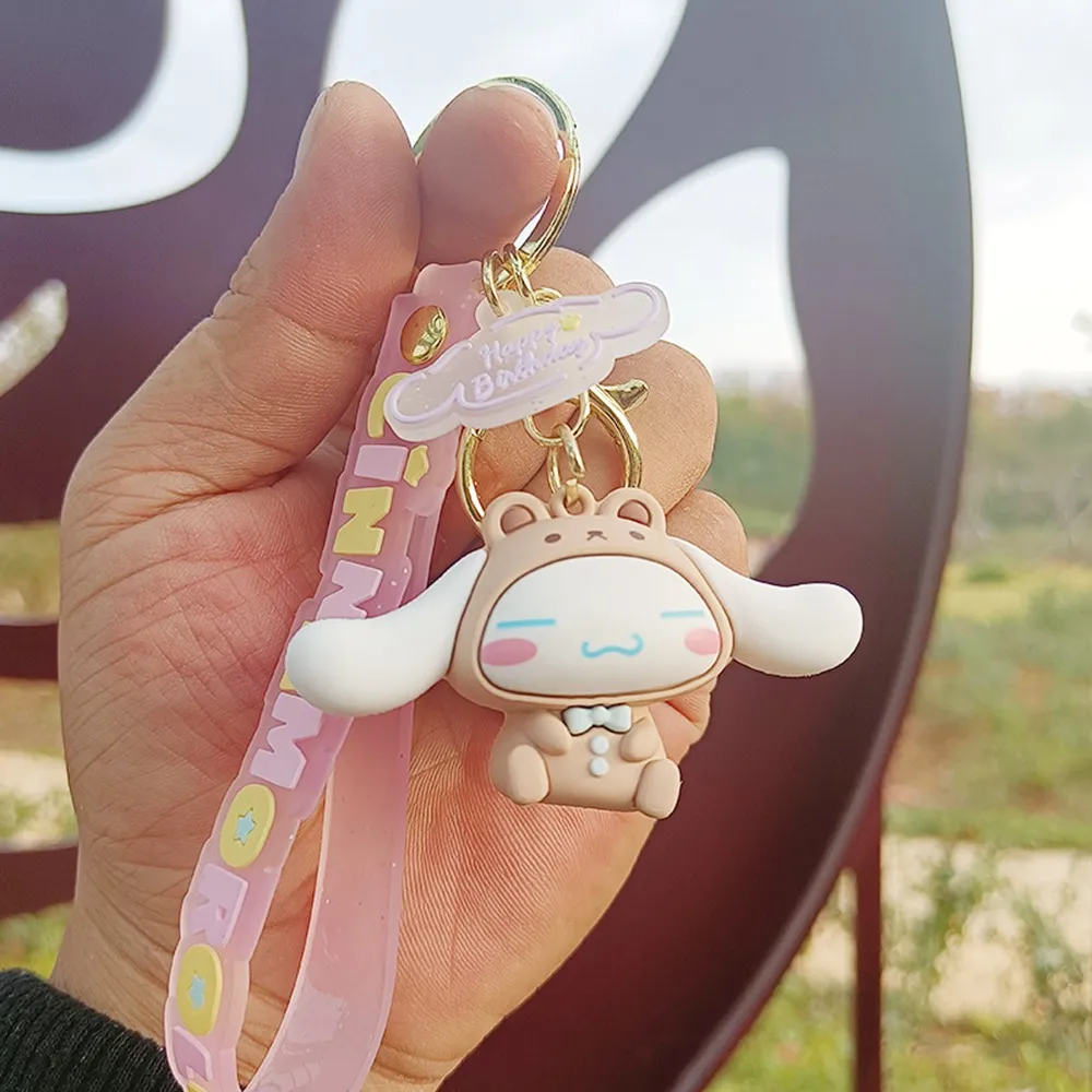 Cinnamoroll Kawaii Kuromi Dog Toy Cute Big Ear Cartoon Keychain Pendant For Christmas Gifts From ...