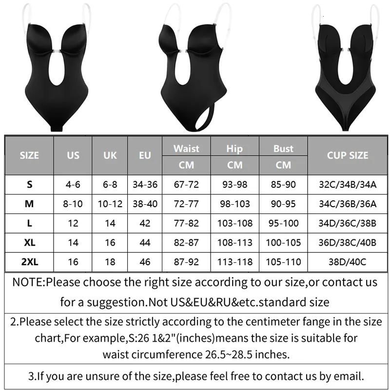 Womens Shapewear Bodysuit Firm Control Nylon Spandex Underwire Thin ...
