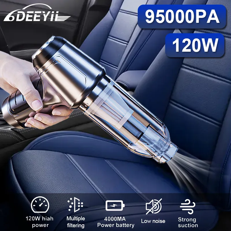 95000Pa Cordless Handheld Vacuum Cleaner, Mini Desktop Keyboard Duster ...