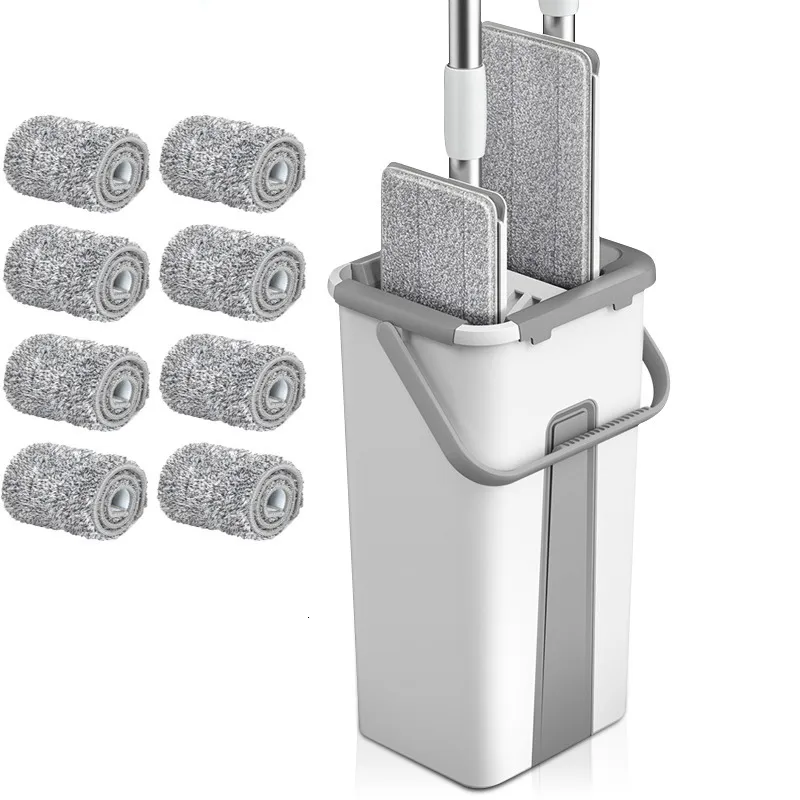 DHgate.com:Flat Mop and Bucket Set with Microfiber Pads, Extended ...