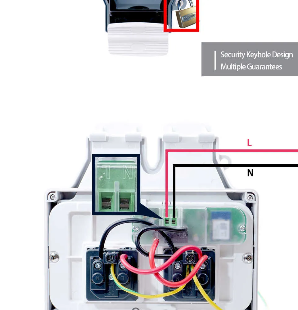 Smart Power Plugs Wall Electrical Outlets Wifi Smart IP66 Outdoor ...