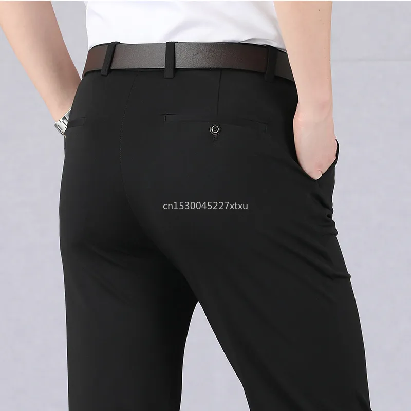 High Stretch Mens Casual Waist Markham Formal Trousers For Spring And ...