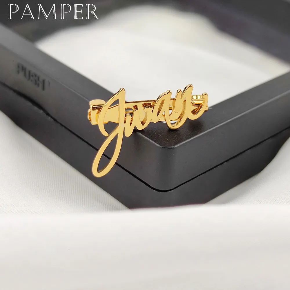 Pins Brooches: Pamper Personalized Cursive Name Brooch, Custom ...
