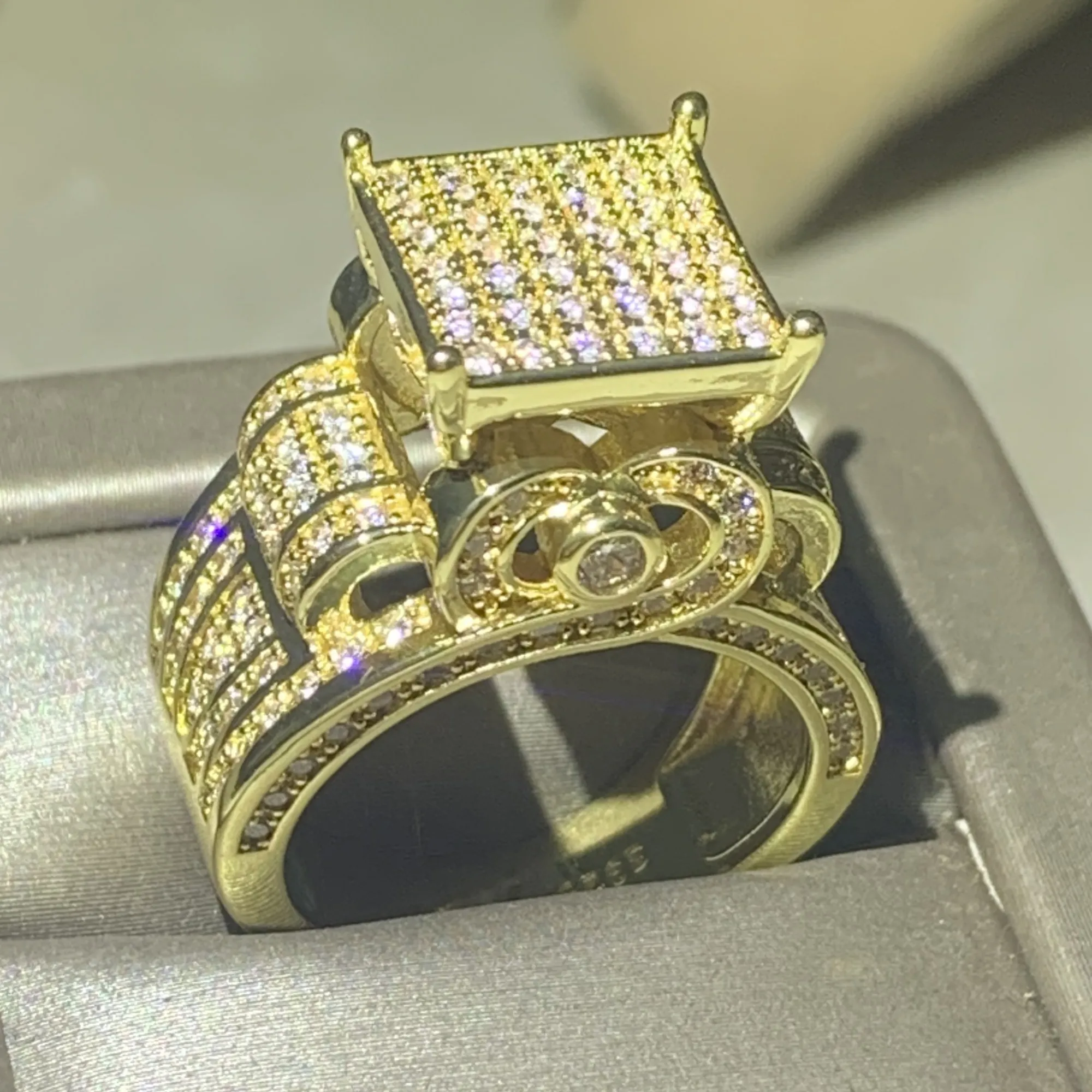 Choucong 925 Sterling Silver Gold Filled Eternity... From Jackchina2014 ...