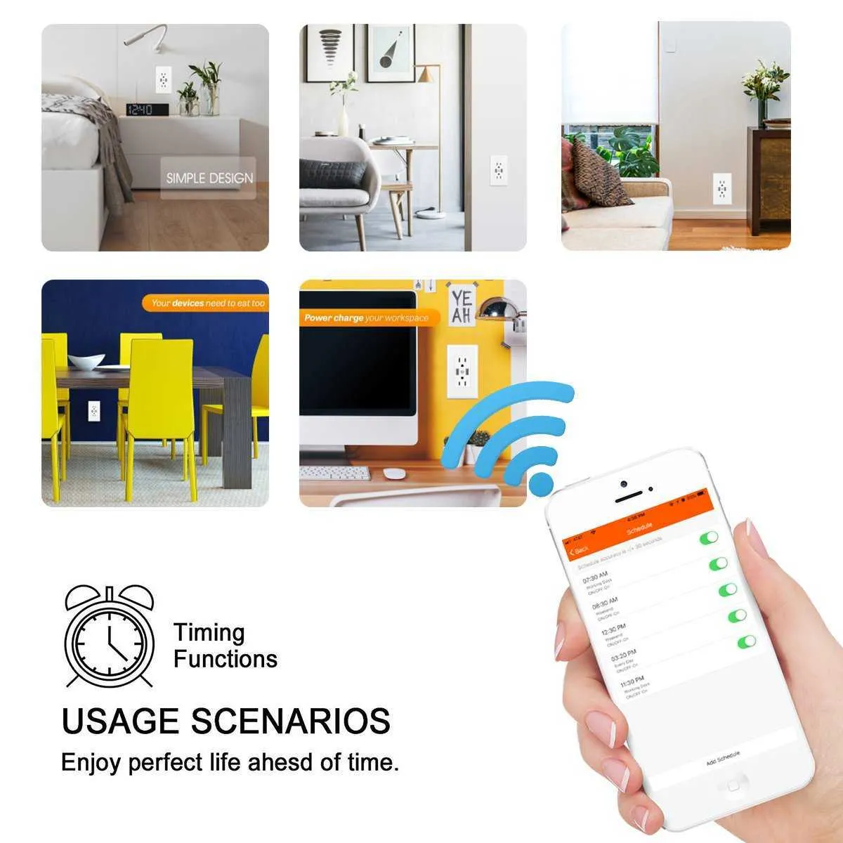 Alexa Controlled Power Socket With Zigbee, Brazilian Wall Socket, USB ...