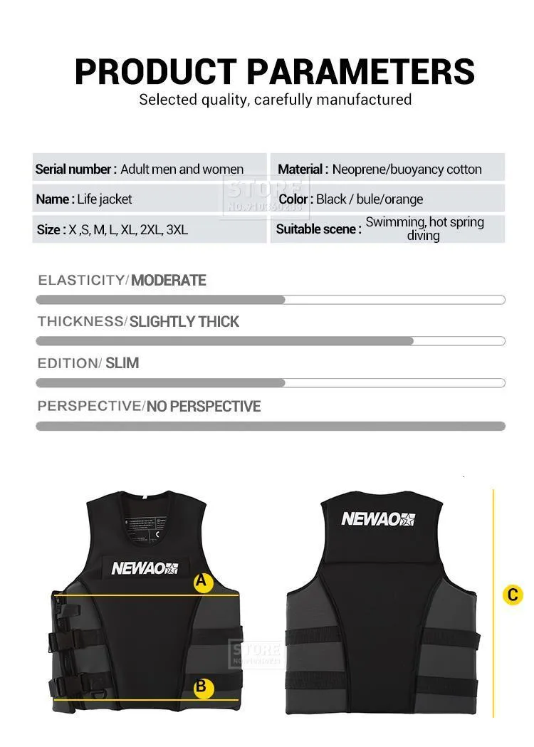 Life Vest Buoy Life Vest Adults Kayak Life Jacket Surf Vest Ski ...