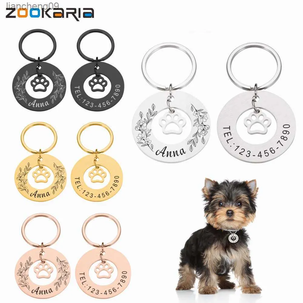 Custom Engraved Pet ID Tag - Anti-Lost Nameplate for Cats and Dogs ...