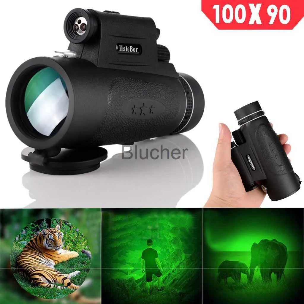 High Powered Monocular Telescope: Day And Night Vision, 100x ...