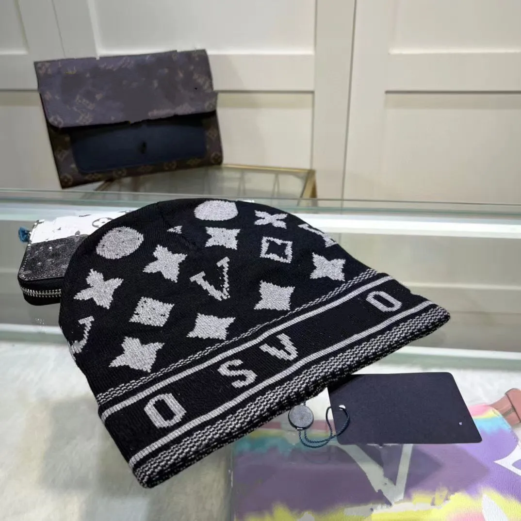 Designer beanie hat unisex wool fitted strap dome top checked pattern ...
