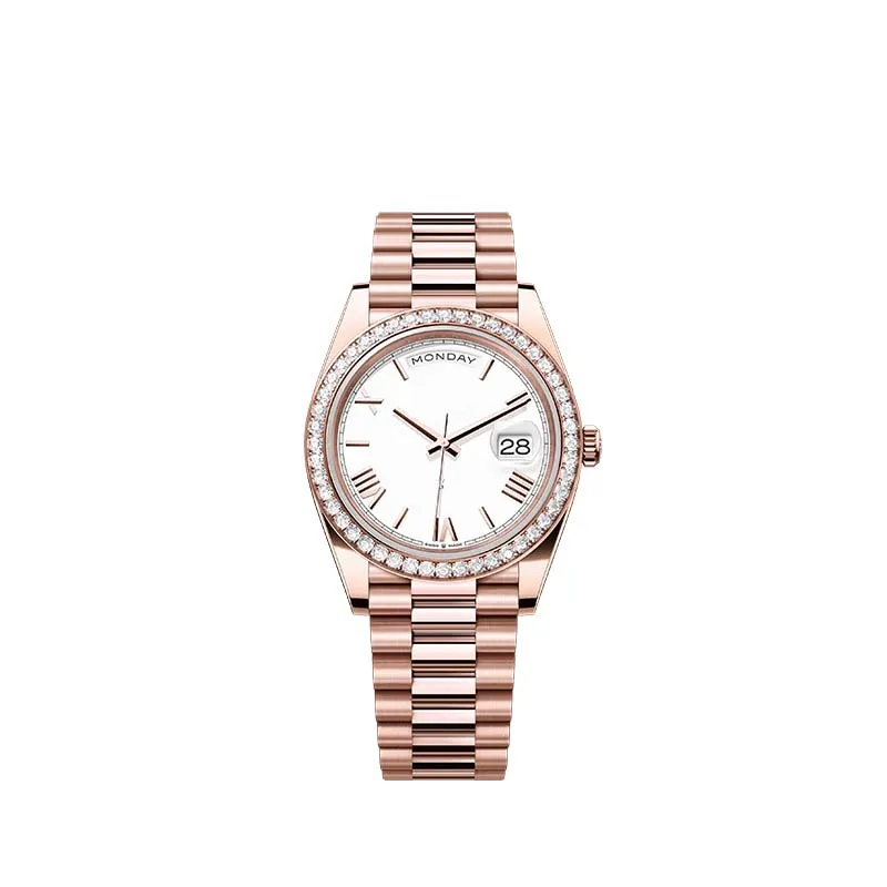 RLX 40mm Mens Automatic Mechanical Watch With Day Date Function ...