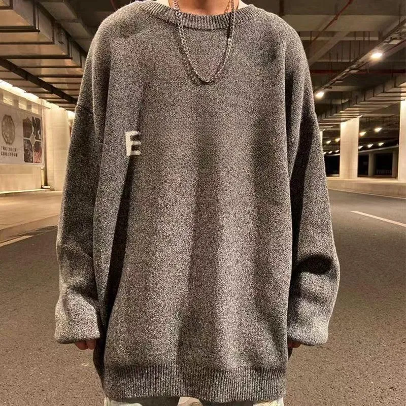 Women's Designer Knitted Sweater with Letter and Striped Print, Spring ...
