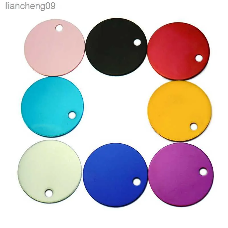 Personalized 2-Sided Round Aluminum Pet ID Tags for Dogs and Cats ...