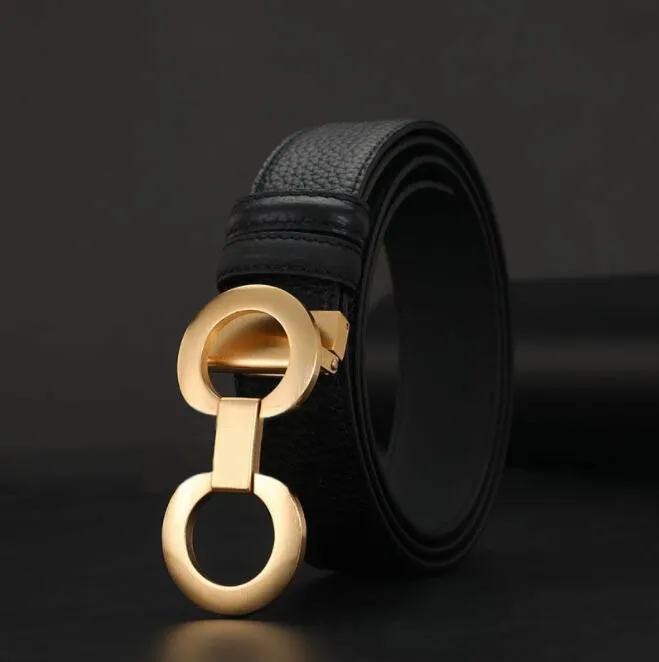 Men Designers Leather Belt with Smooth Buckle 1.38 in Width Casual ...