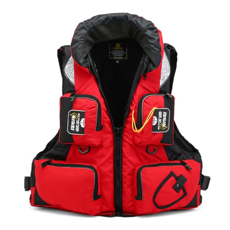 Fishing Life Vest Outdoor Safety Vest Breathable Buoyancy Aid For Men ...