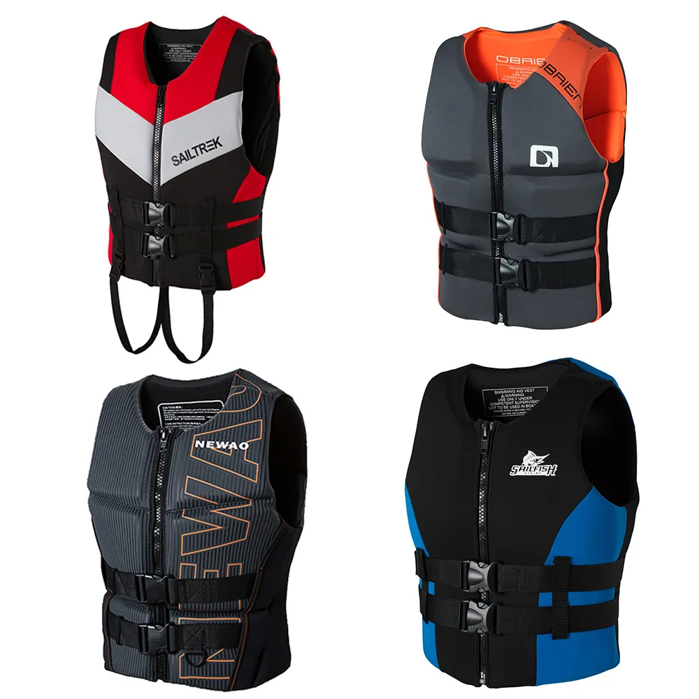 Mens Kayak Life Vest Jacket Adjustable Flotation Vest For Water Skiing ...