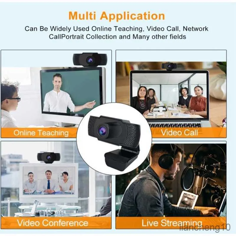 DHgate.com:1080P Streaming Webcam with Built-in Microphone, HD Desktop ...