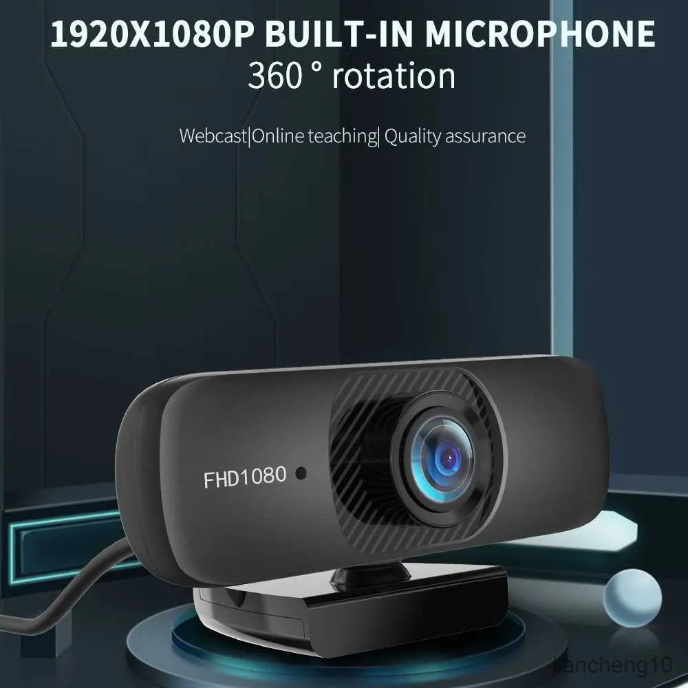 DHgate.com:1080P Webcam with Microphone, Wide-Angle PC Camera for ...