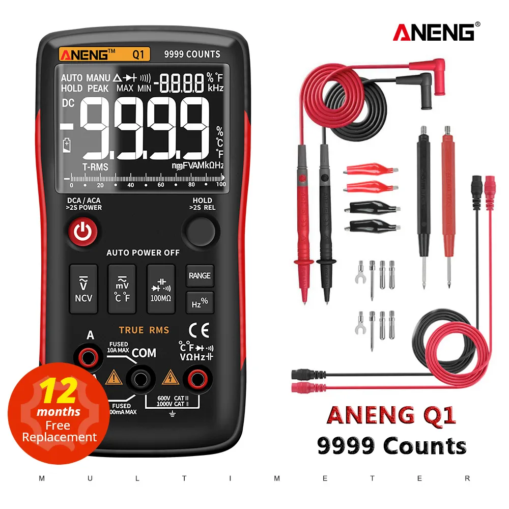 DHgate.com:Professional ANENG Q1 Digital Multimeter - True RMS, 9999 ...