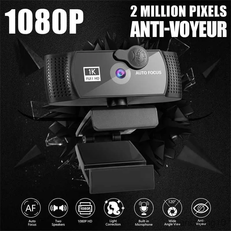 4K Webcam with Built-in Beauty Mode, Adjustable HD Camera for PC Gaming ...