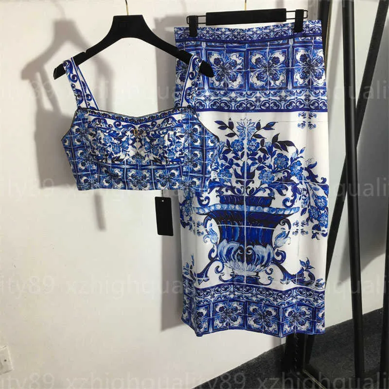 Two-Piece Women's Clothing Set: Tank Top and Skirt Suit, Summer Fashion ...