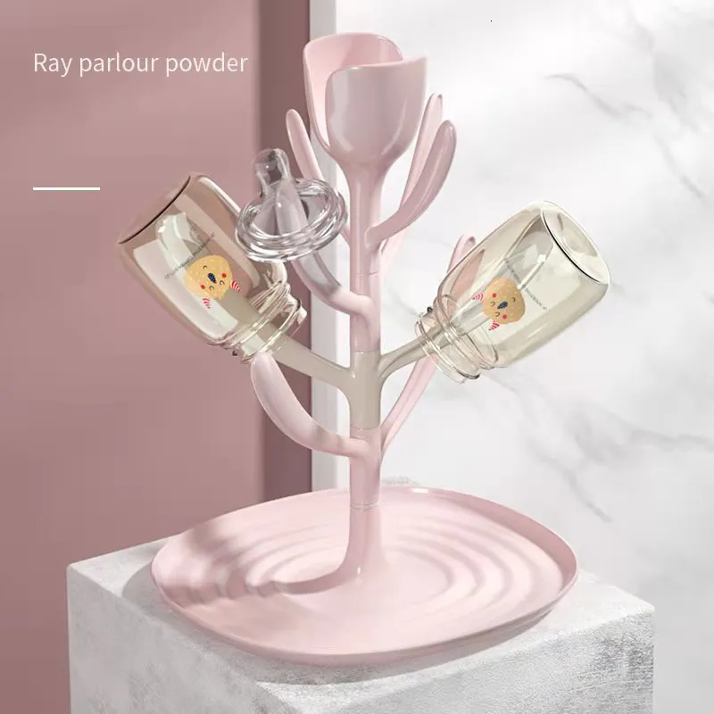 Bottle Feeder Holder Tree-Shaped Drying Rack: Baby Bottle Drainer ...