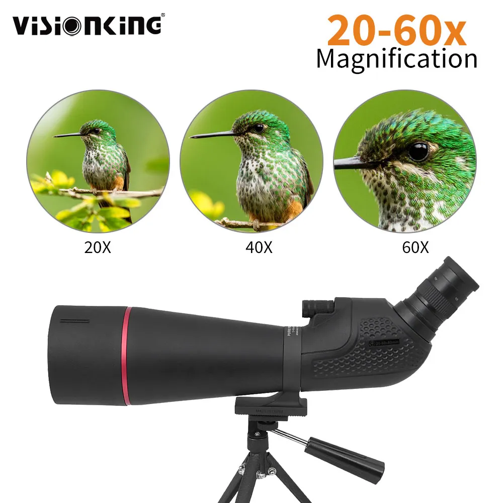 High Power Monocular Visionking 20 60x80 Spotting Scope Telescope Bak4 ...