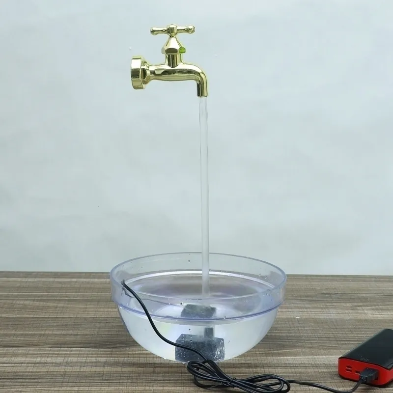 Garden Decorations: Invisible Flowing Spout Watering Can Fountain ...