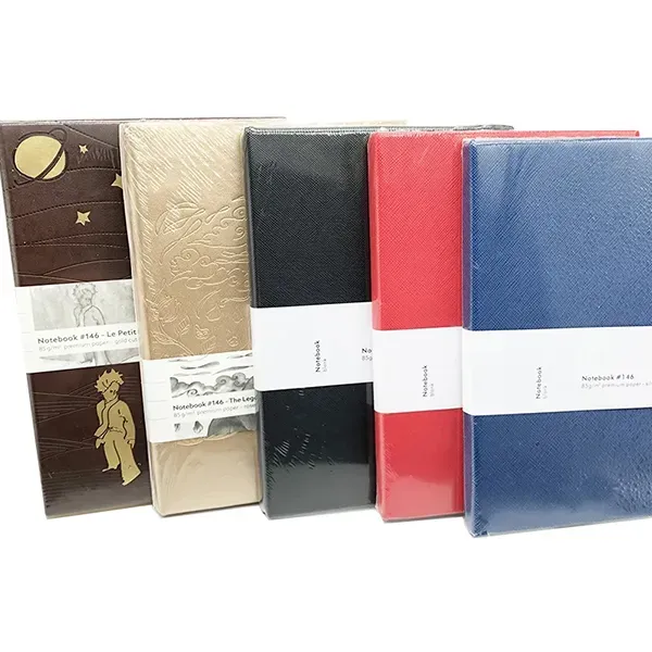 Designer Notebook: A5 Lined Notebook With Premium Paper & Faux Leather ...