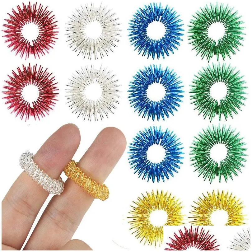 DHgate.com:Spiky Sensory Ring Fidget Toy for Hand Acupressure Relief ...