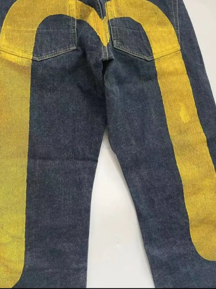 Designer 36x28 Jeans With Luxury Embroidery, Wide Leg, And M Designer 36x28 Jeans With Luxury Embroidery, Wide Leg, And M