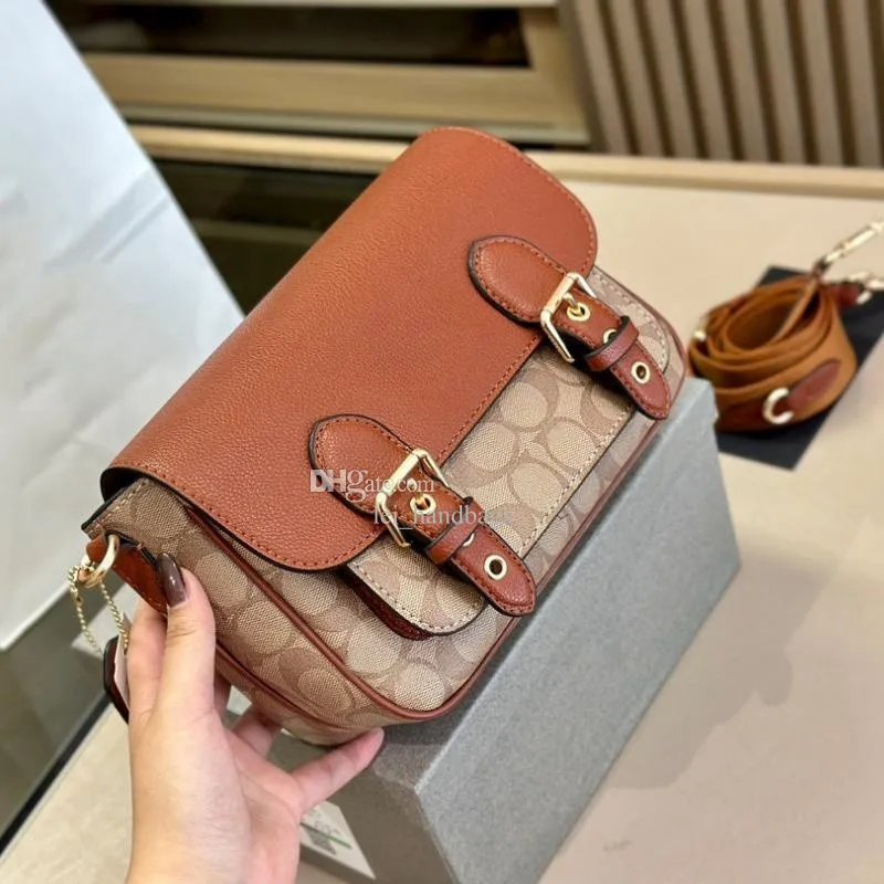 Fashion handbag leather shoulder bag women's messenger bag two-tone ...